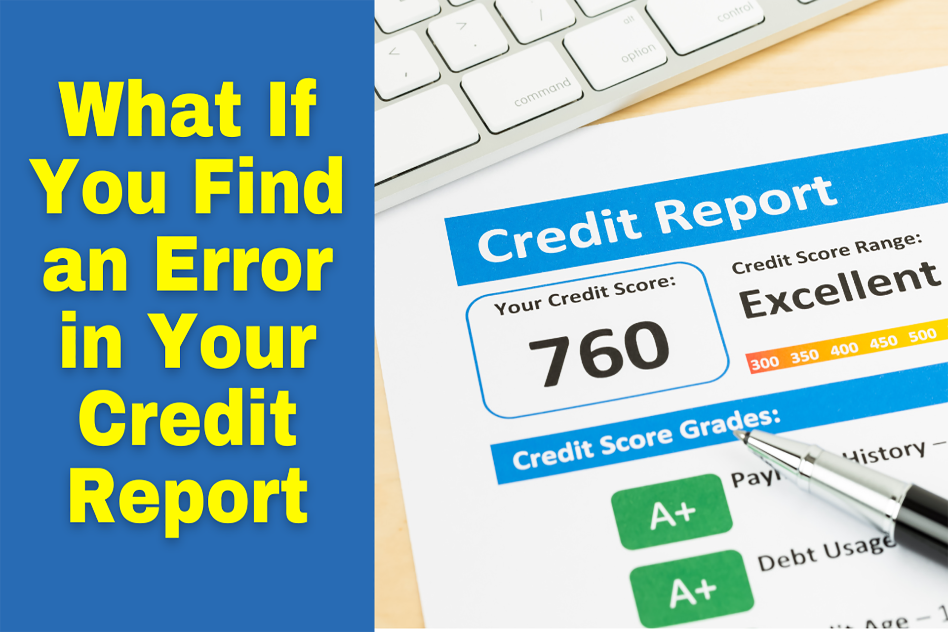 What If You Find An Error In Your Credit Report